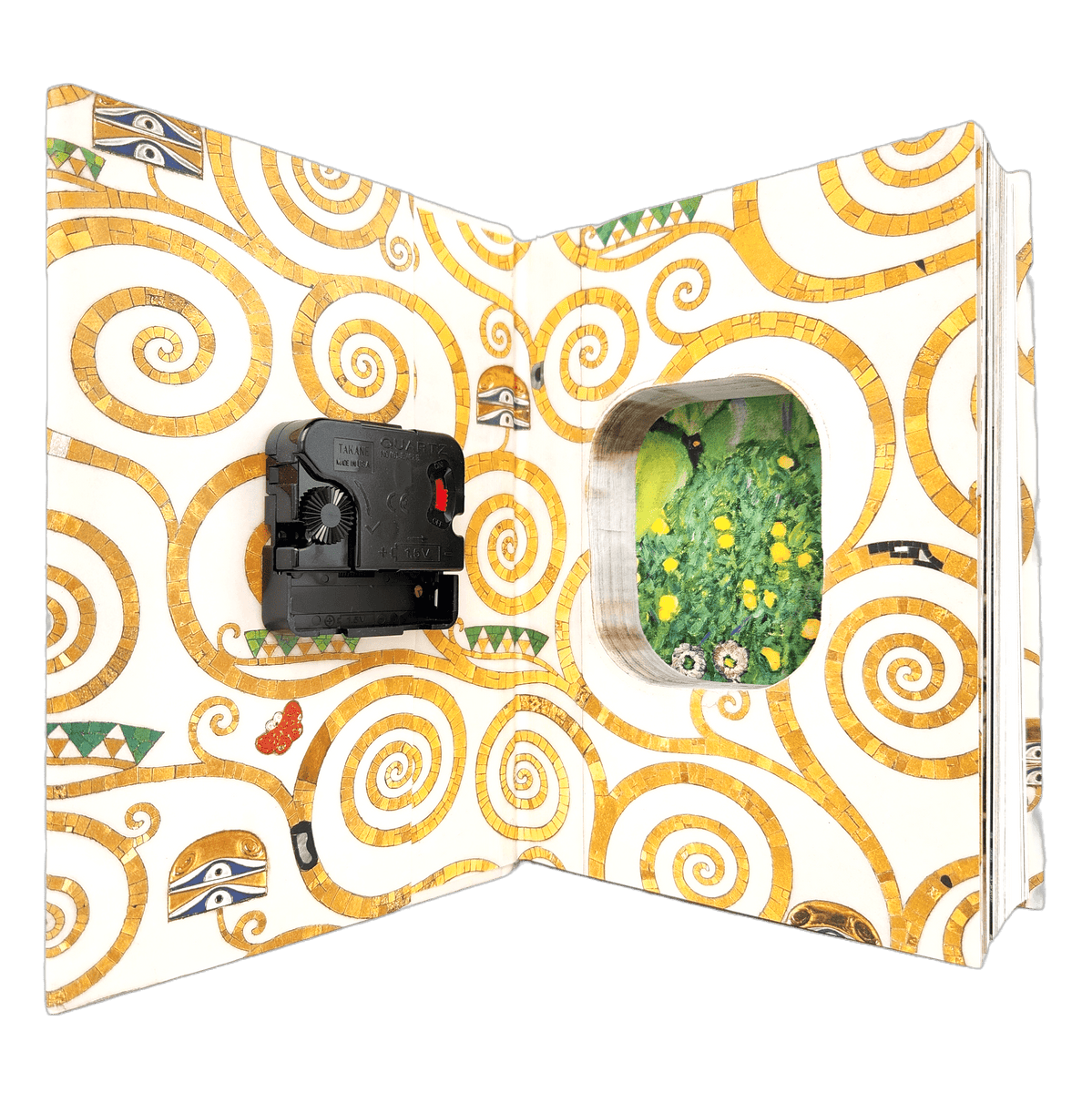 Gustav Klimt Book Clock – The Clock Library