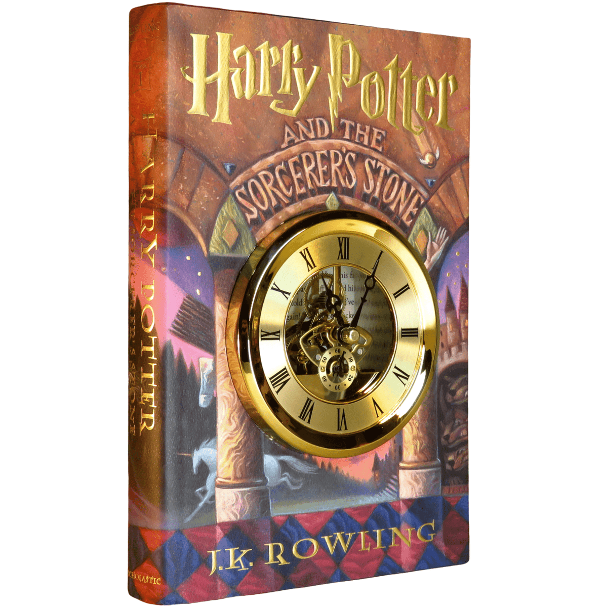 Harry Potter and the Scorcerer's Stone Skeleton Gears Book Clock – The ...